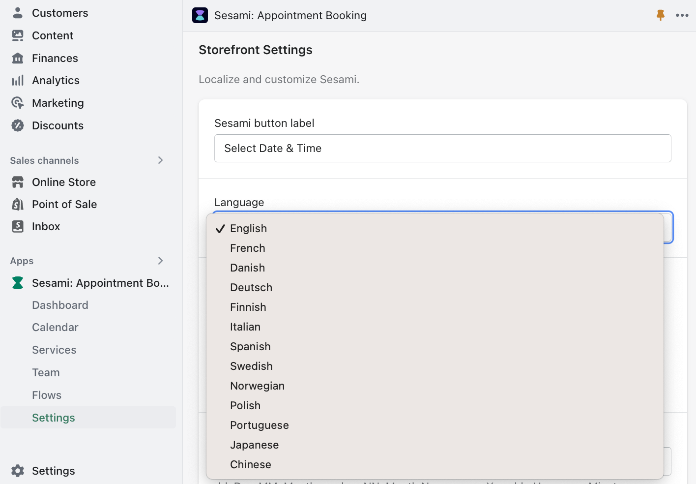 Language Options; Serving Sesami To Your Local Audience – Sesami